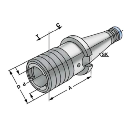 ISO Taper for Tapping Chuck with Reversal | Machining Tools | Niktools ...