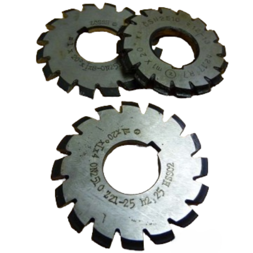 Milling cutter module (m0,5 - m3,5) 20° HSS | Machining Tools ...